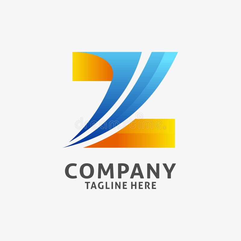 Letter Z Business Logo Design Stock Vector - Illustration of financial ...