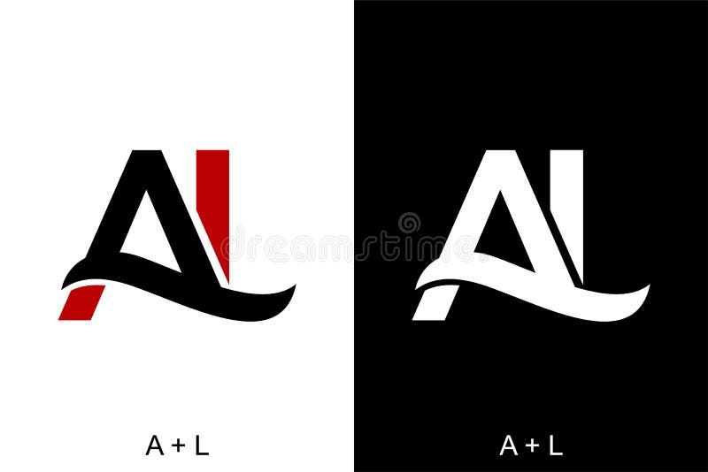 Letter a and L initials stock vector. Illustration of logos - 241482015
