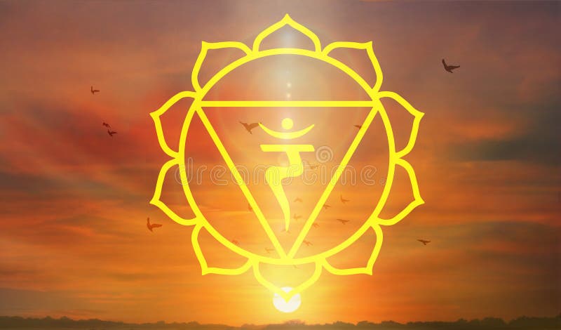 Chakra Fire stock illustration. Illustration of hands, massage - 455860