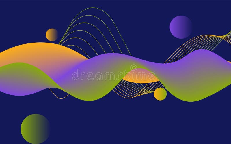 Modern Wave Resonance Abstract Background Stock Vector - Illustration ...
