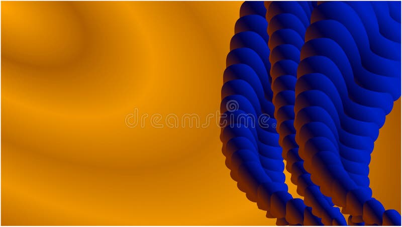 Gold and Dark Blue Gradient Abstract Background with Fluid. Simple ...
