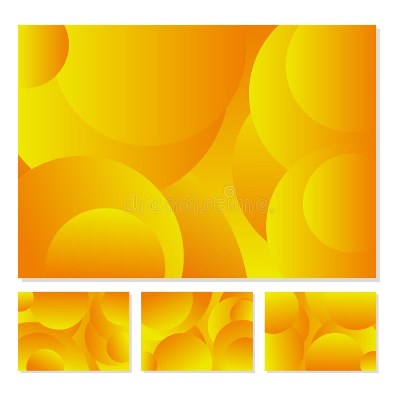Orange Abstract Background, Geometric Circle Shapes Have a Bright Feel ...