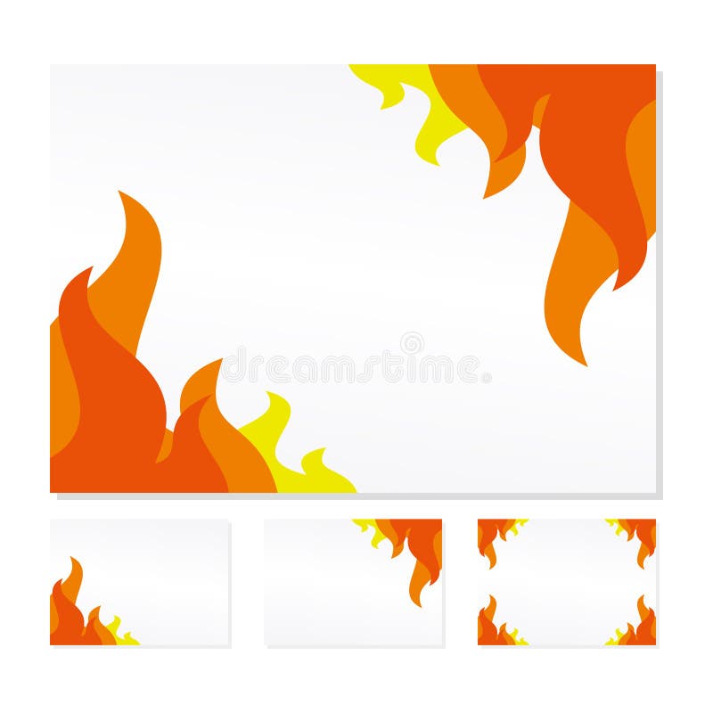 Abstract Background with Fire Shapes, Flaming Curved Lines. Template ...
