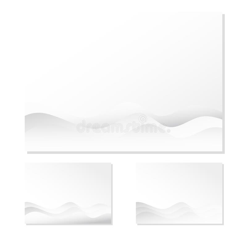 Gray Gradient Color Abstract Background, Wave Shape Design. Template ...
