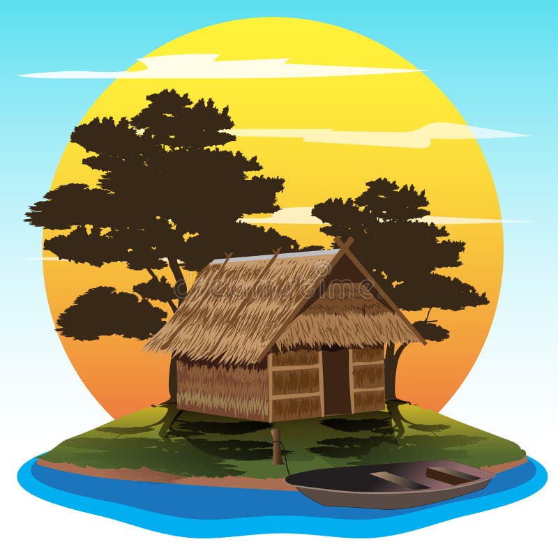 Island Hut Sketch Stock Illustrations – 145 Island Hut Sketch Stock ...