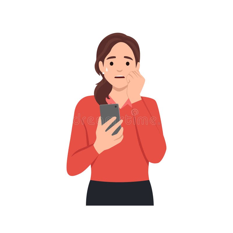 Frustration Broken Phone, Problems in Communication Concept. Stock ...