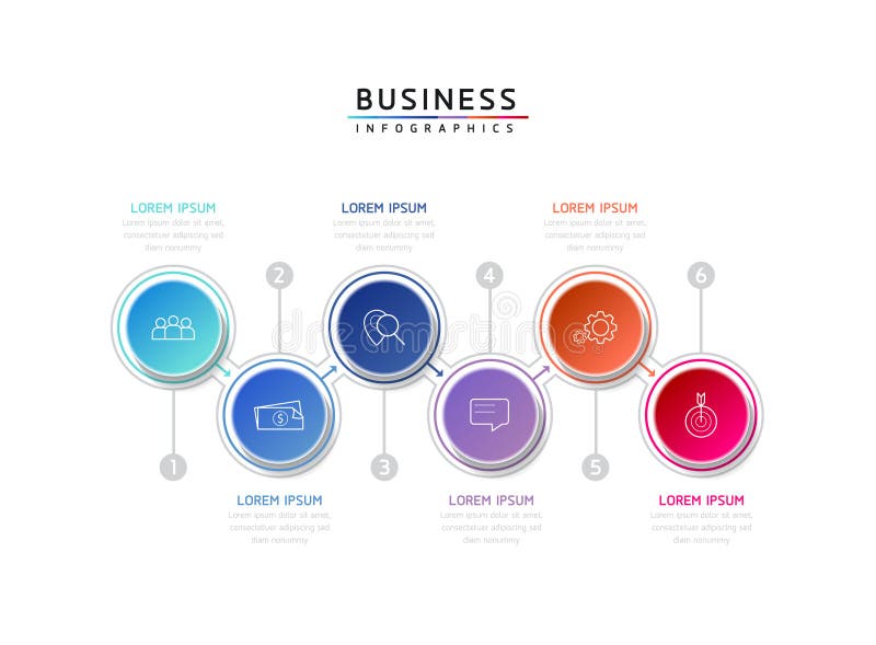Vector Business Presentation Connecting Steps Infographic Template ...