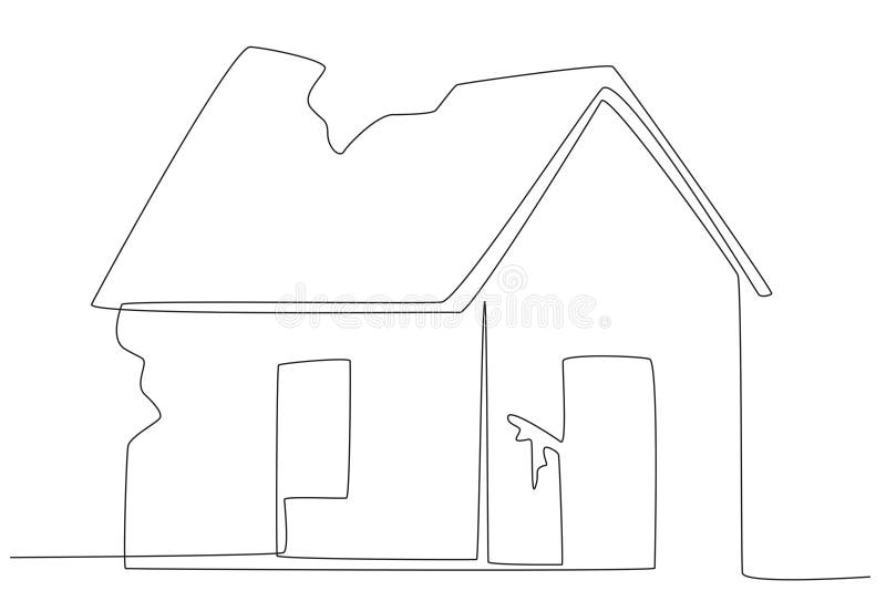 Earthquake One Line Drawing Stock Illustrations – 81 Earthquake One ...