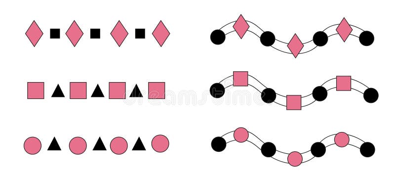 Doodle Dividers Geometry Abstract. Divider with Triangles, Circles ...