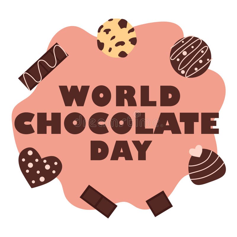 World Chocolate Day. Chocolate Bar, Candy, Cookie, Chocolate Pieces ...