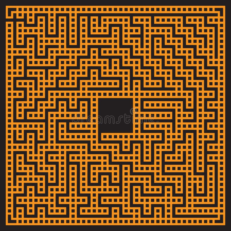 Brick Wall Maze,labyrinth Puzzle Game Conundrum Vector Illustration on ...
