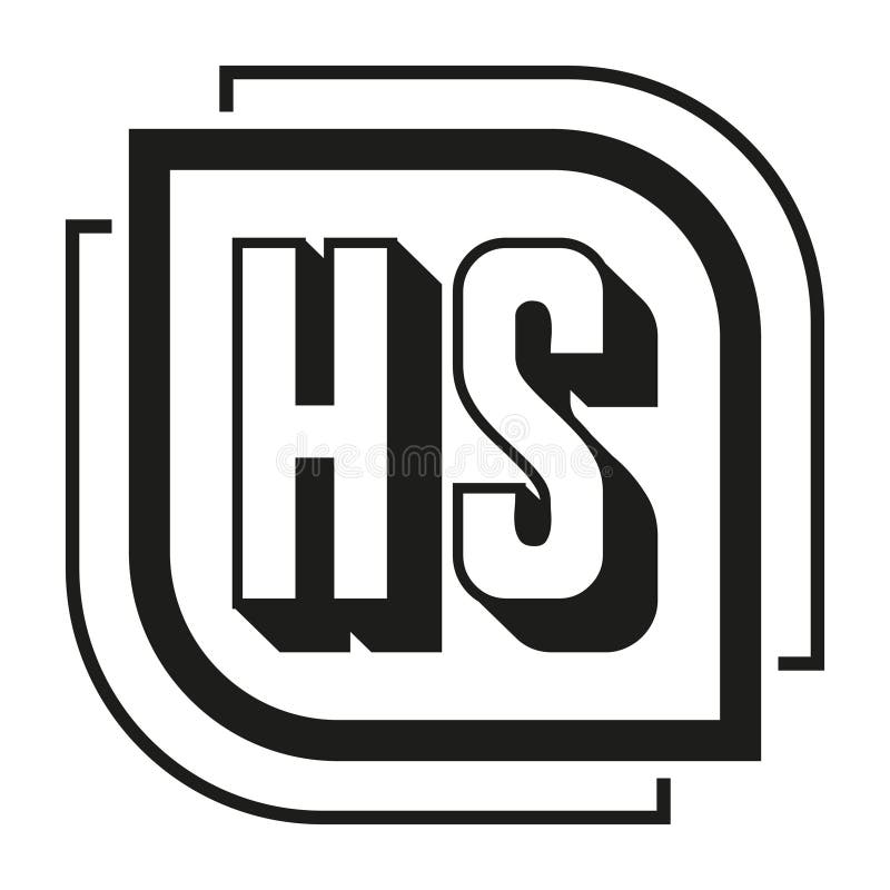 HS Letter Monogram Logo Design Stock Vector - Illustration of concept ...