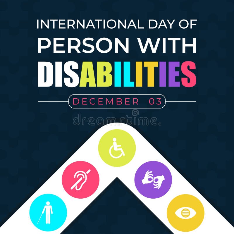 World Disability Day Social Media Post Design. Flat Vector Illustration ...