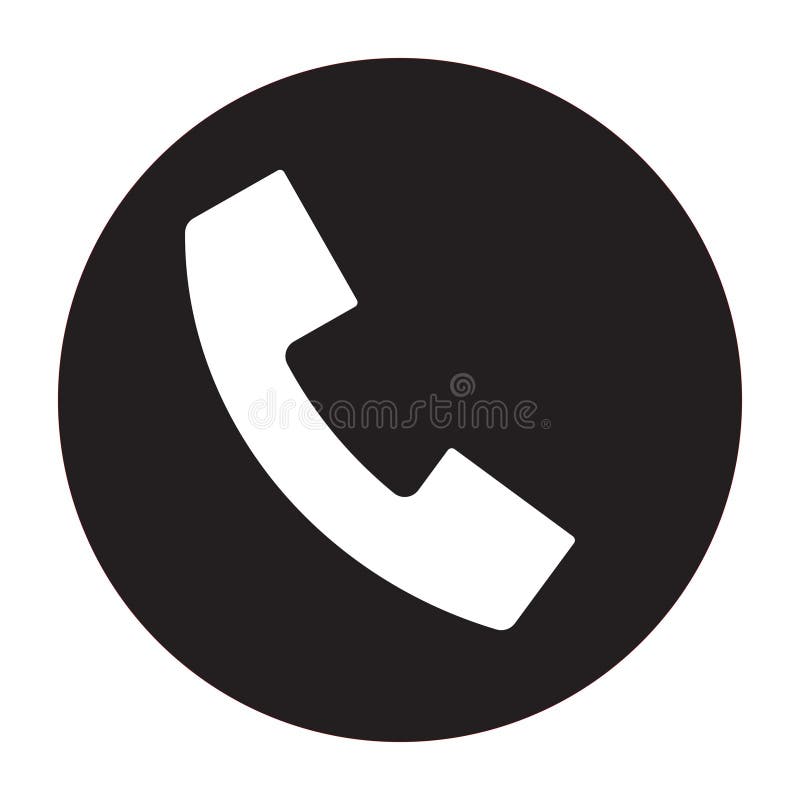 Telephone Icon - Colorful Iconic Symbol of Phone Stock Illustration ...