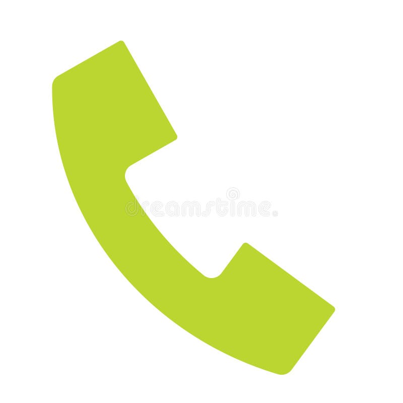 Telephone Icon - Colorful Iconic Symbol of Phone Stock Illustration ...