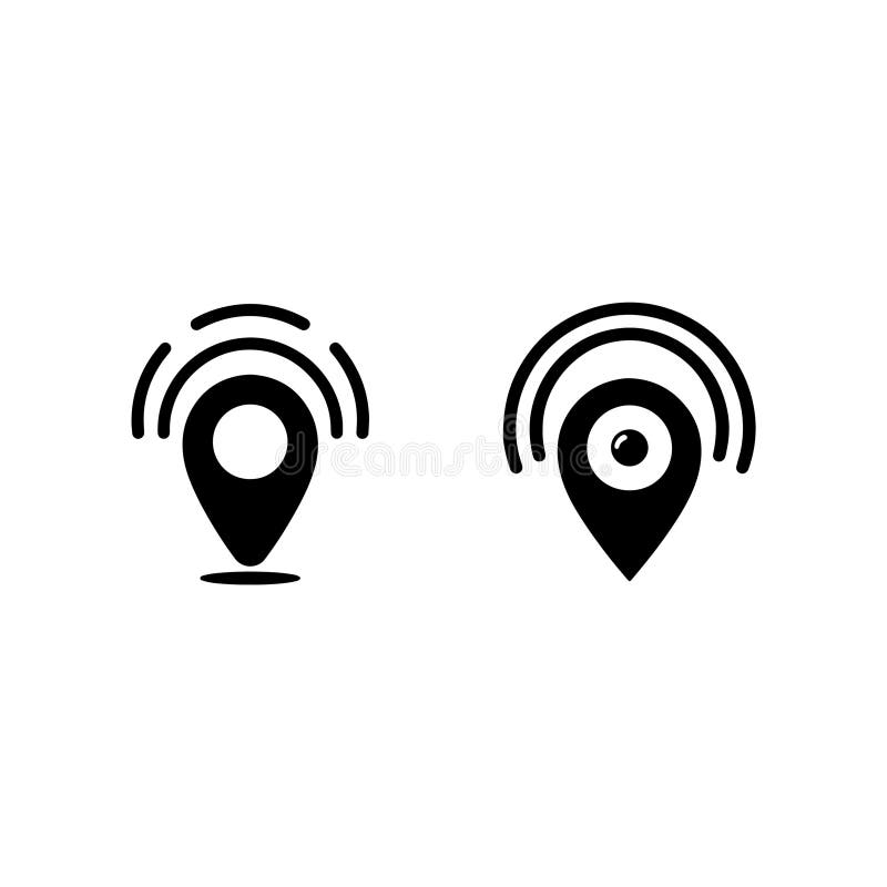 Location pin icons stock vector. Illustration of presentation - 383565461