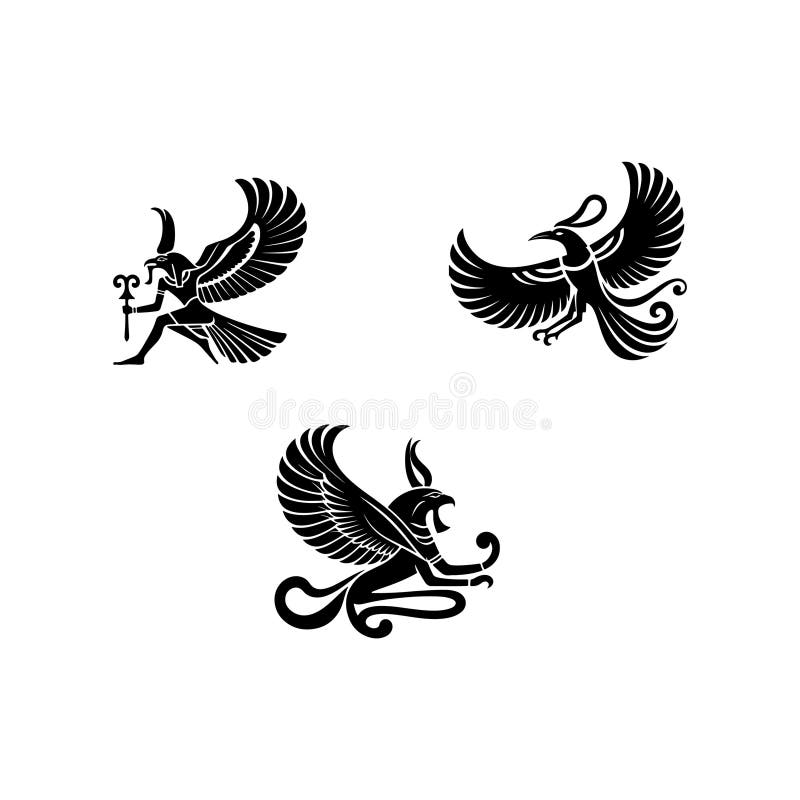 Egyptian god horus stock illustration. Illustration of sketch - 383837795