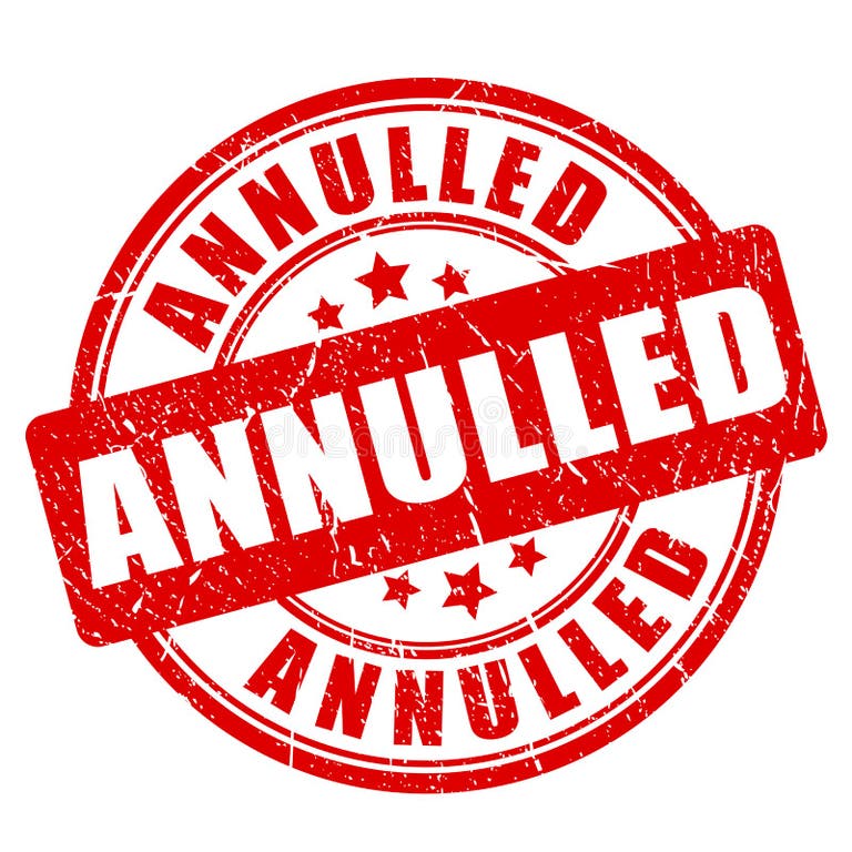 Annulled vector stamp stock vector. Illustration of closed - 143947034