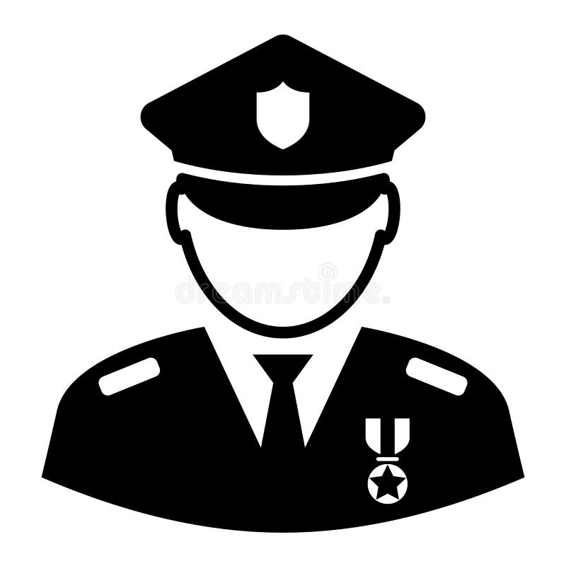 Army veteran vector icon stock vector. Illustration of inspector ...