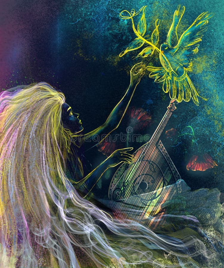 Hand-drawn Illustration Expectance Hope for Peace Stock Illustration ...