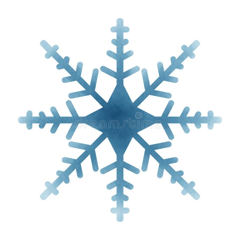 Cute Blue Snowflake for Winter Illustration Clipart Stock Photo ...