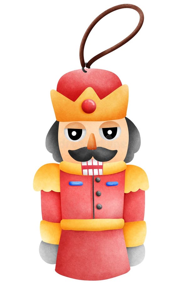 Cute Nutcracker for Christmas Decoration Stock Image - Illustration of ...