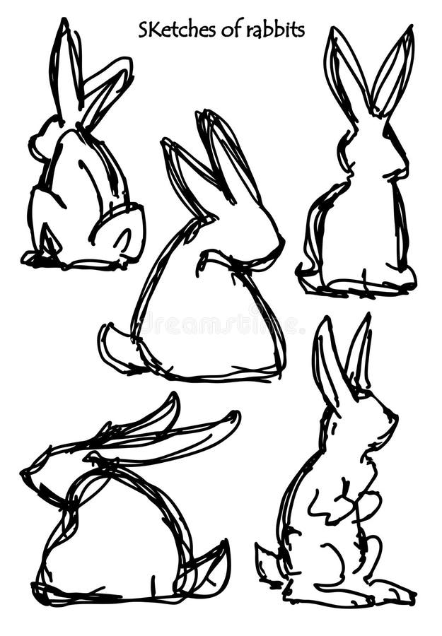 Stylized Rabbits Stock Illustrations – 391 Stylized Rabbits Stock ...