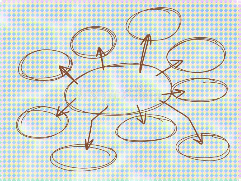 Mind Mapping Bright Design Colors for Presentations , Empty Text. Stock ...