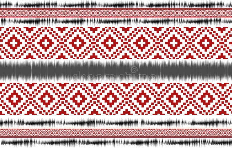 Ethnic Seamless Pattern. Embroidery on Fabric. Tribal Ornament ...