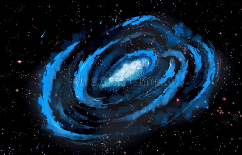 Spiral Galaxy Drawing
