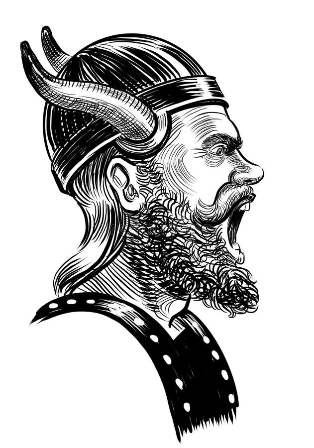 Angry Viking stock illustration. Illustration of knight - 312759088