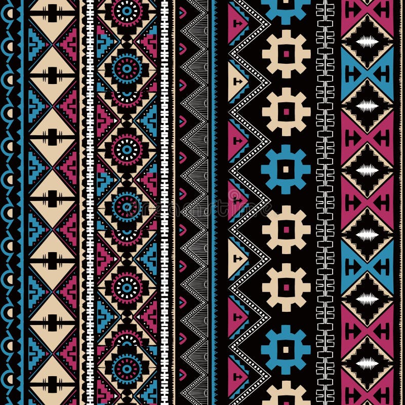 Vibrant African Ethnic Fabric Pattern Celebrating Tribal Life Stock ...