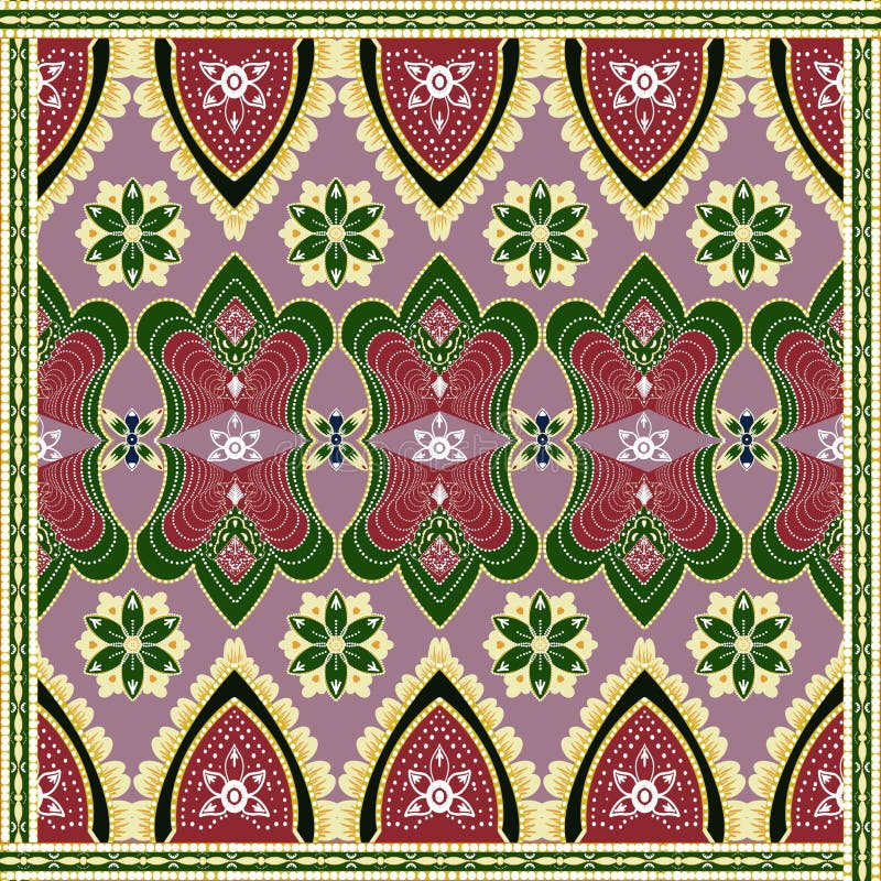 Indian Ethnic Fabric Patterns: Floral Designs in Pink and Red Tones for ...