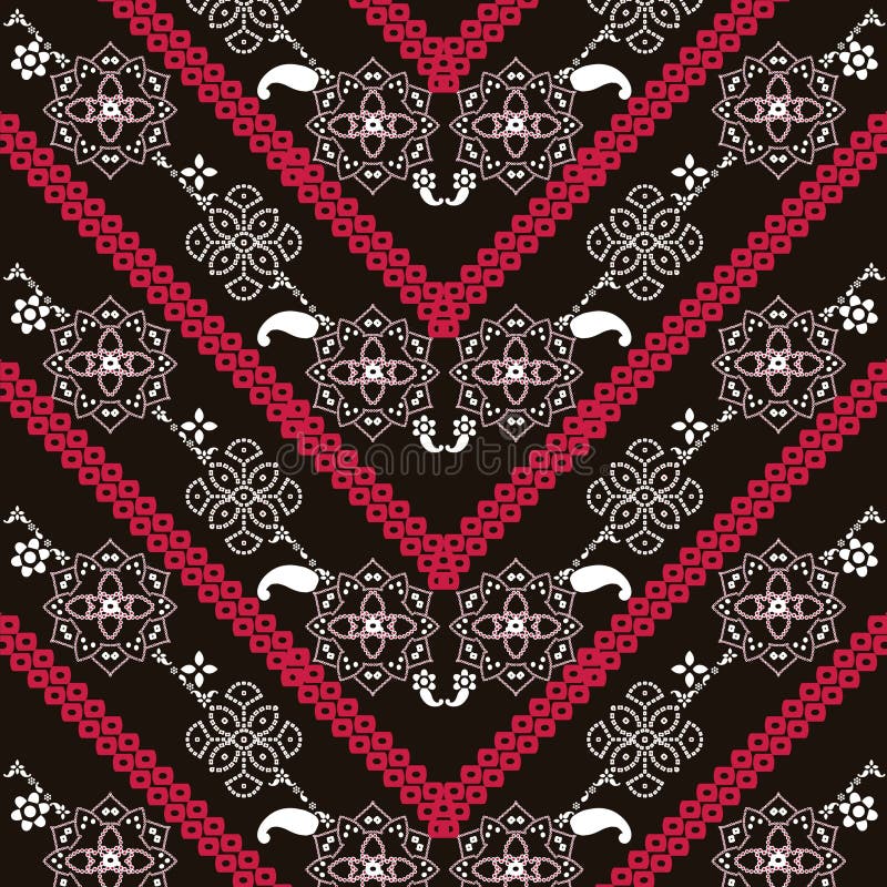 African Tribal Fabric Patterns in Red and Black: Reflecting Traditional ...