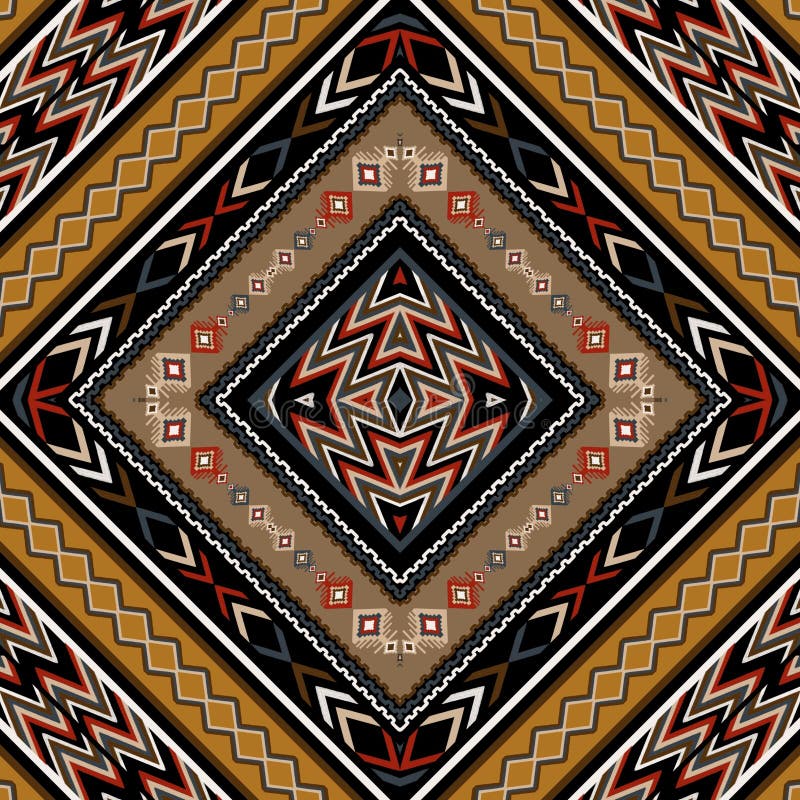 Arabian Tribal Fabric Patterns: Geometric Lines in Red and Gray for the ...
