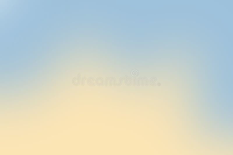 A Soft, Ethereal Gradient of Blue Fading into a Warm, Golden Hue. Stock ...