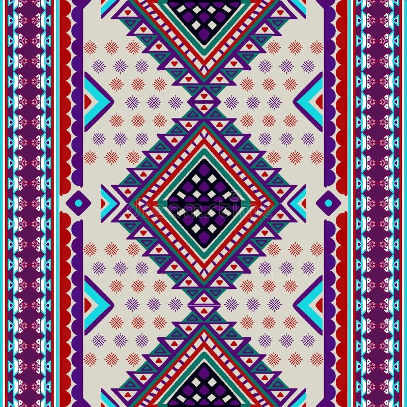 Tribal Arabian Fabric Pattern: Geometric Style for Textile Industry ...
