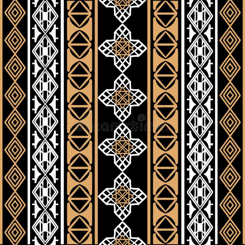 Arabian Tribal Fabric Pattern in Yellow Tone with Classic Beauty Stock ...