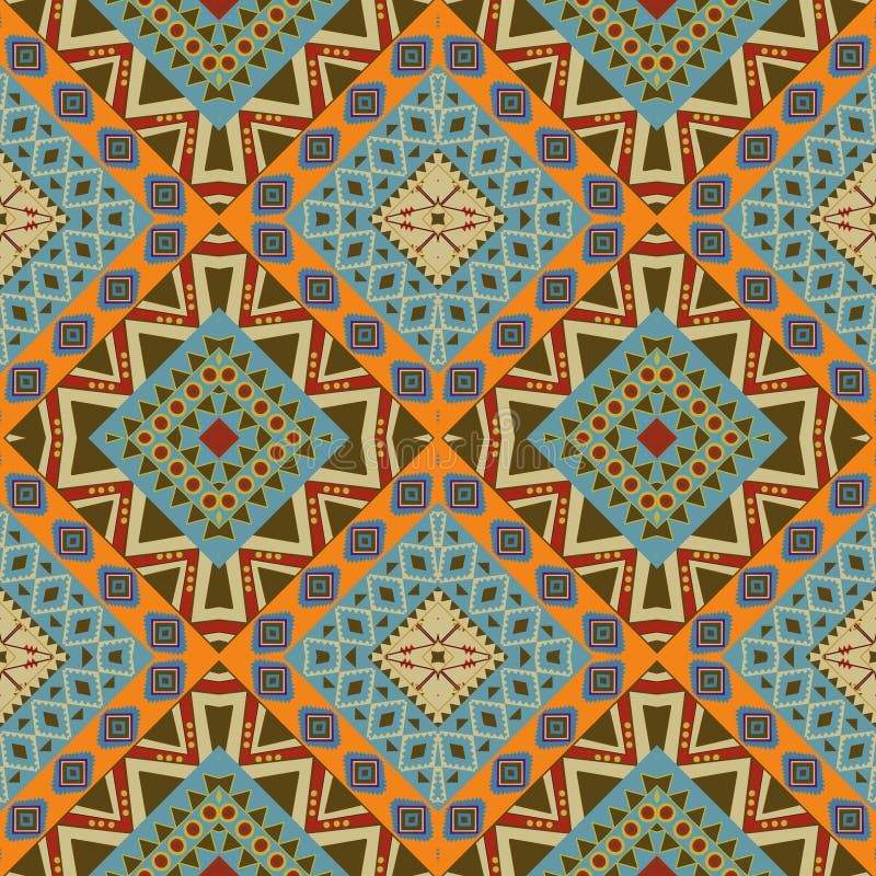 Vibrant Red Arabian Geometric Fabric Pattern with Floral and Leaf ...