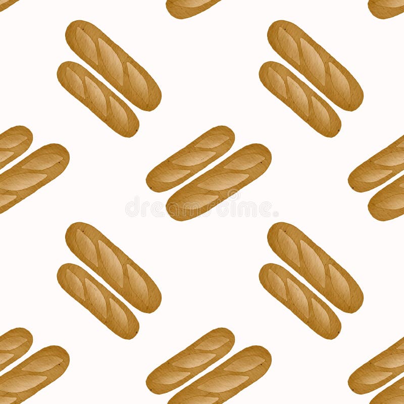 French Breakfast Pattern Elements for Fabric, Banner. Stock ...