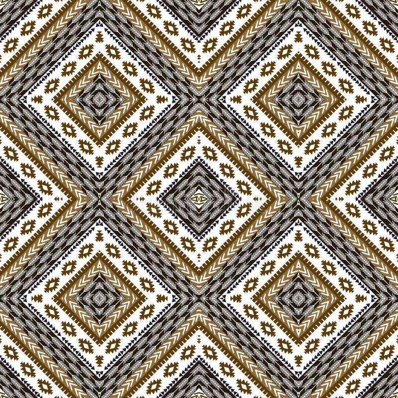 Classic Geometric American Ethnic Fabric Pattern Textile Industry Stock ...