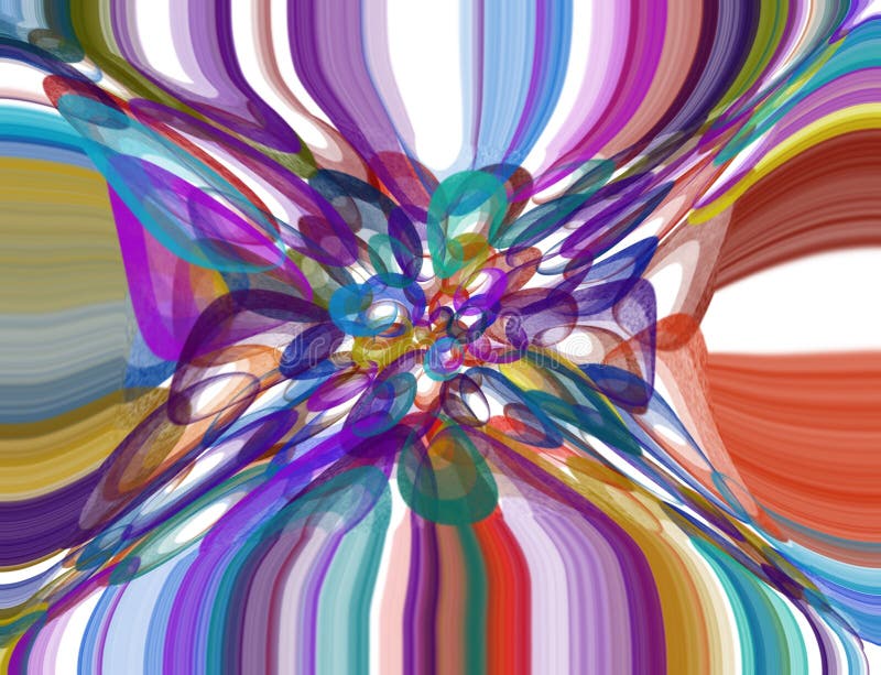 Radiant Abstract Burst with Translucent Petals – Digital Art ...