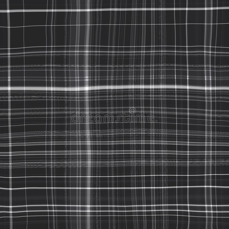 Distorted Black and White Plaid Pattern Texture Stock Illustration ...