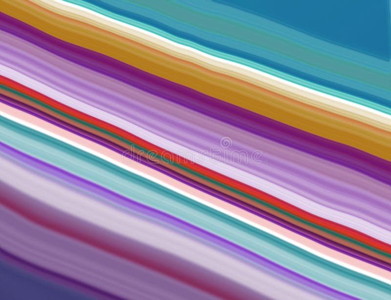 Diagonal Abstract Flow of Colorful Stripes Stock Illustration ...