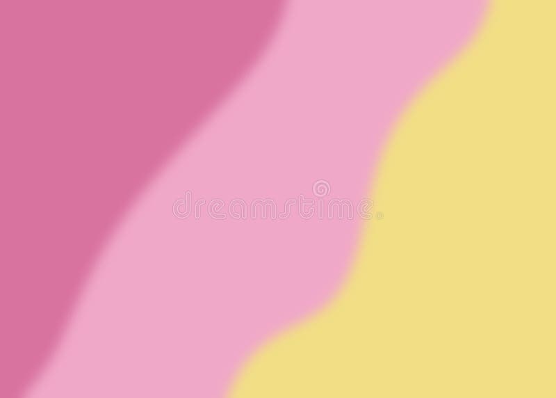 Abstract Artwork with Three Curved Sections in Soft, Blurred Colors ...