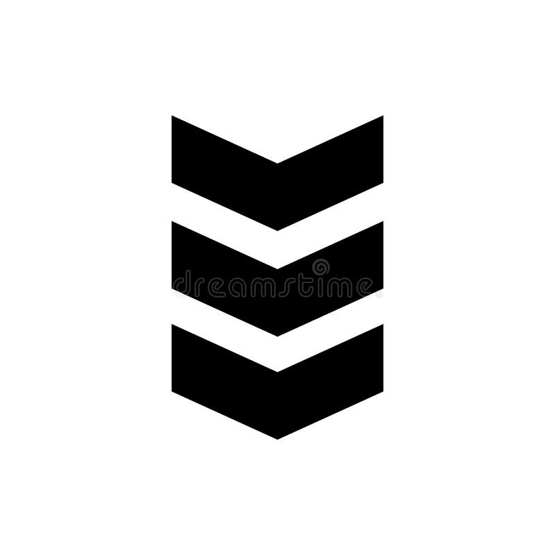 Double Chevron Arrow. Flat Vector Icon Stock Vector - Illustration of ...