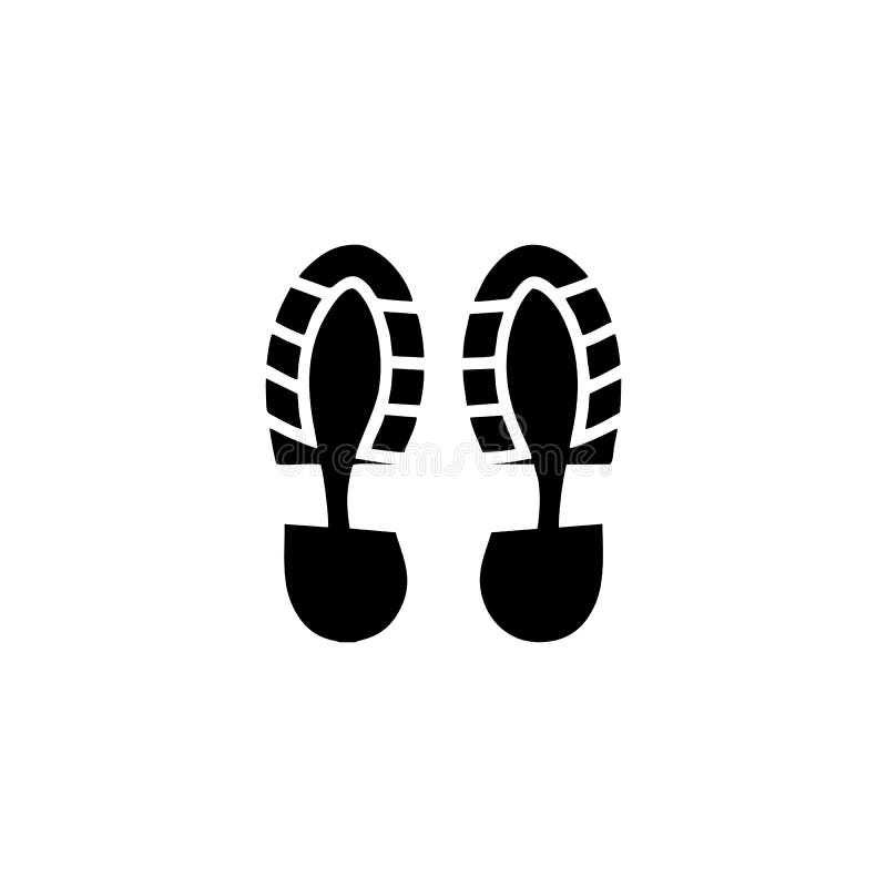 Footprint Icon Vector Design Symbol Stock Vector - Illustration of icon ...