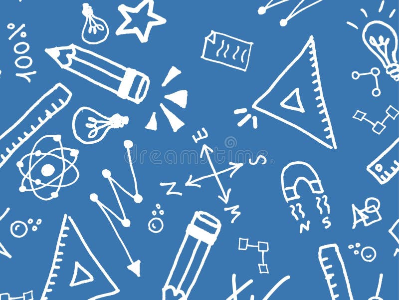 Interesting Abstract Background with Math Pattern Stock Illustration ...