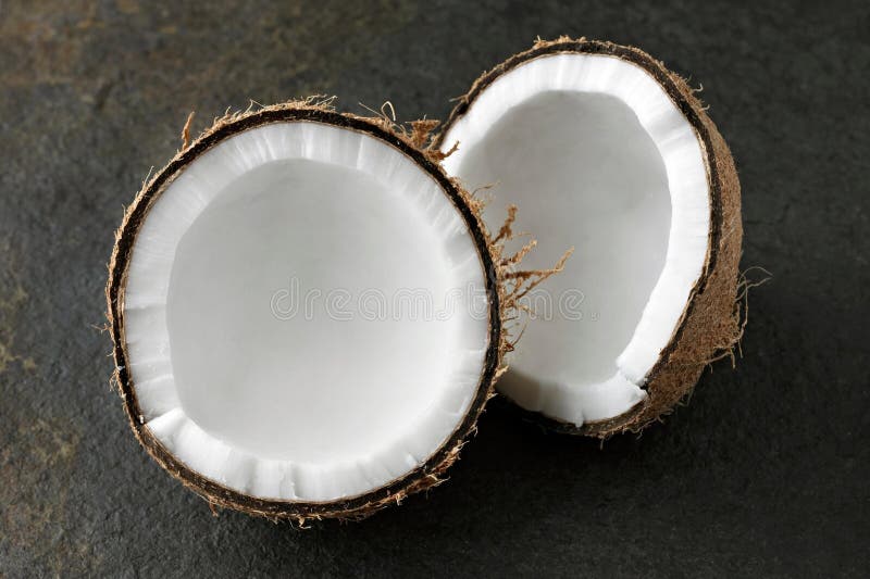 Stunning Close-Up of Coconut in Open Shell, Revealing Its Natural ...
