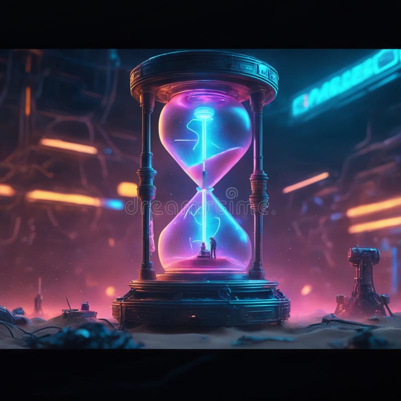 Neon Light Watch is To Display the Time & Gas-filled Tubes Glowing ...